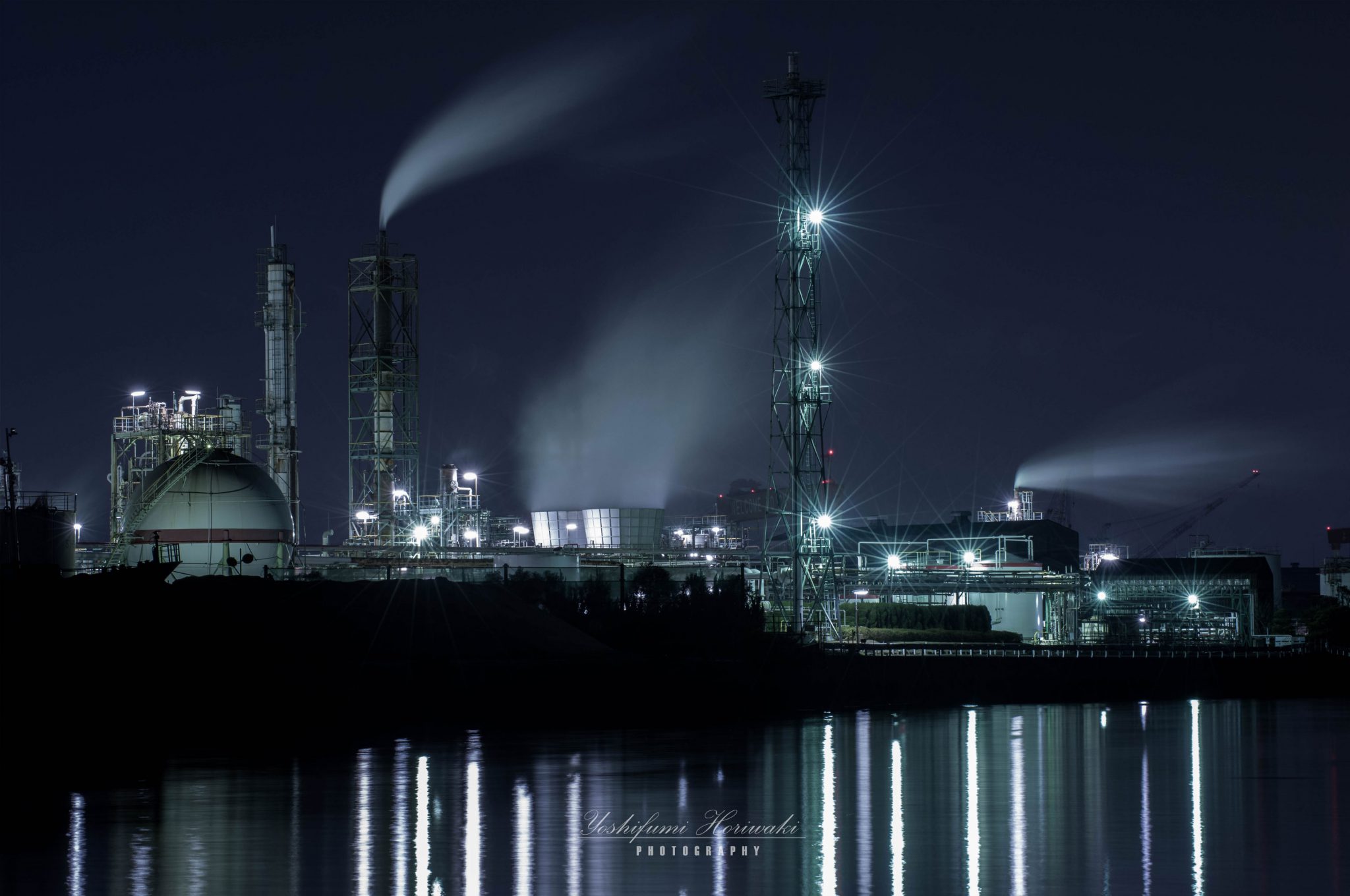 Factory night view | Y.Horiwaki Portfolio